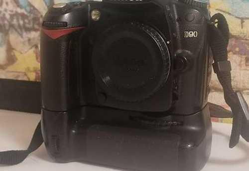 Nikon d90 body + бат блок