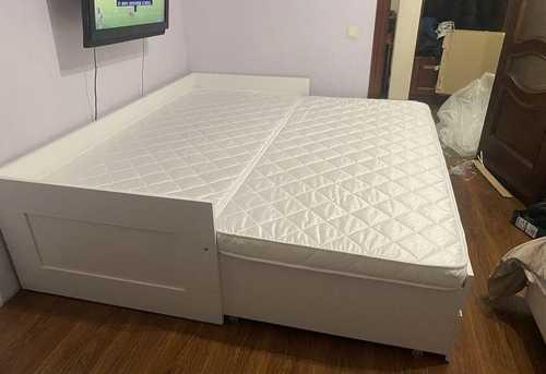 Раздвижная кровать белая IKEA