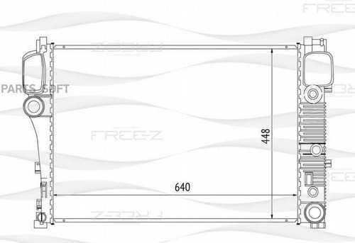 Радиатор охлаждения mercedes W221 05- 2215000003