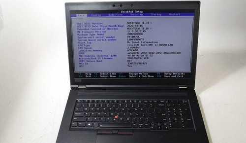 USA ThinkPad P72 17.3" 4K IPS I7/64G/nvidia P3200