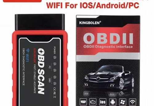 Автосканер, OBD2 Elm327 WiFi, ver.1.5 новый