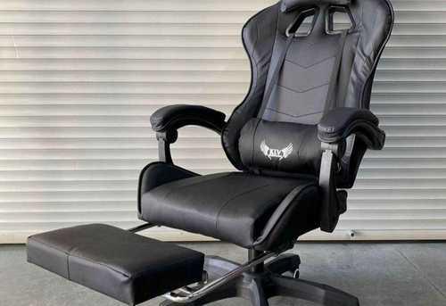 Новое Игровое кресло с подножкой,массаж, до 140кг