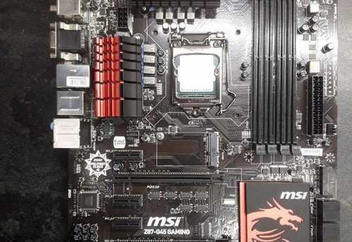 Комплект процессор+матплата i7- 4770 + z87-g45