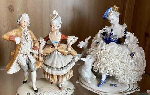 Capodimonte и Unterveissbach статуэтки фарфор