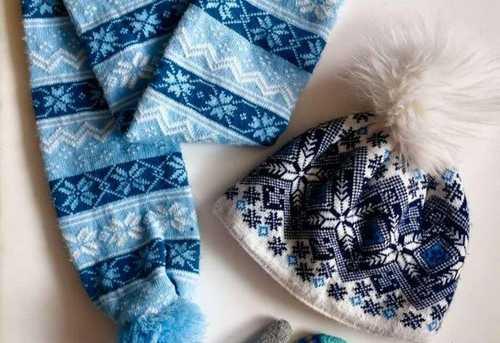 Комплект шапка, шарф, рукавицы (Норвегия)