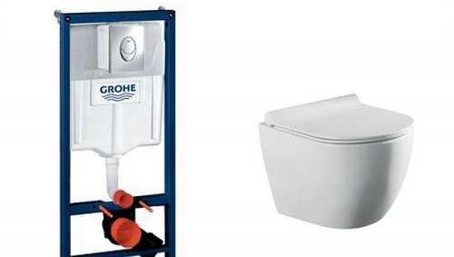 Grohe инсталляция 38721001+унитаз Azario AZ-2196D