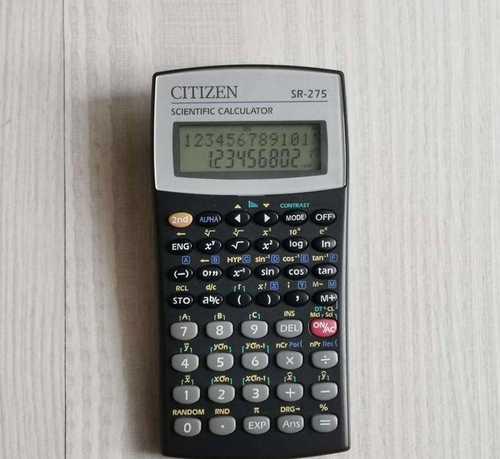 Калькулятор инженерный Citizen sr-275