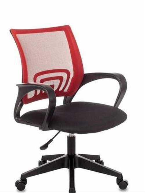 Кресло офисное TopChairs ST-Basic сетка/ткань крас