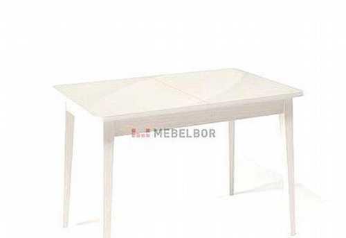 Стол обеденный Kenner 1100 М крем/стекло крем глян