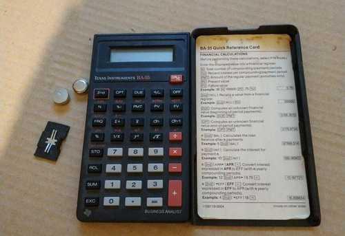 BA-35 Texas Instruments Калькулятор