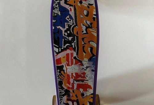 Скейтборд rgx cruiser abec 7 фиолетовый