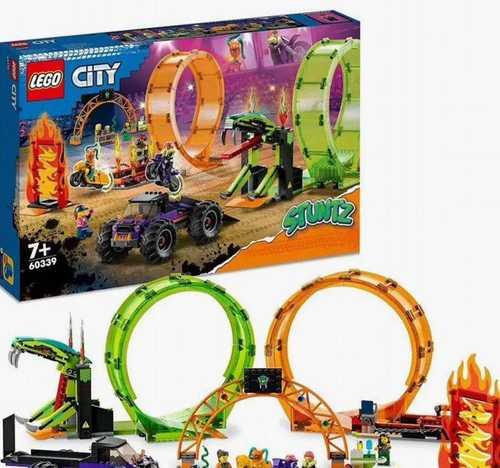 Конструктор lego City 60339 Арена для трюков с дво