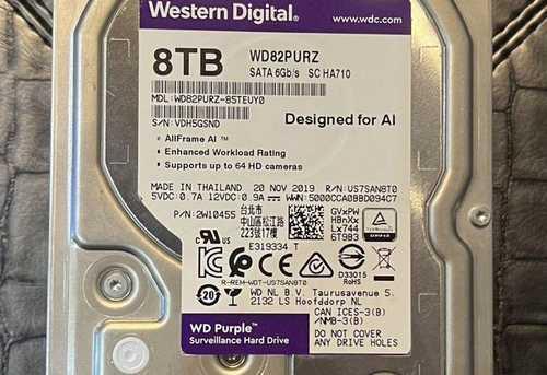Жесткий диск WD82purz 8TB