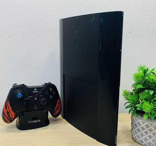 Sony PS3 SuperSlim 500GB /1 Геймпад / 13 игр / HEN