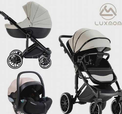 Детская коляска luxmom F2 3 в 1 Серый