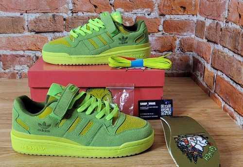 Кроссовки Adidas forum low Grinch