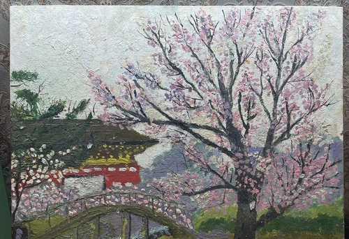 Картина "Японский сад"