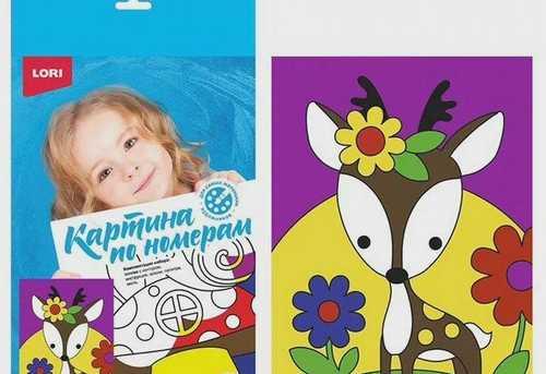 Картина Ркн-047 по номерам для малышей "Милый олен