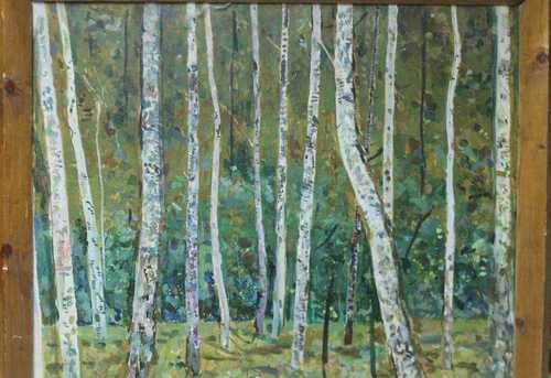 Домашников Б.Ф. Картина Березы Живопись