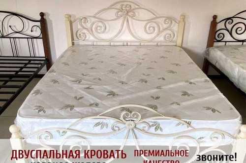 Кровать двуспальная кованая