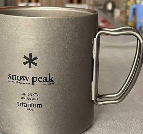 Кружка snow peak Ti-Double 450 Mug