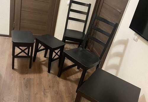 Стол со стульями на кухню IKEA