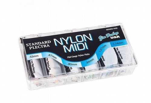 4432 Nylon Midi Standard Коробка медиаторов, 216шт