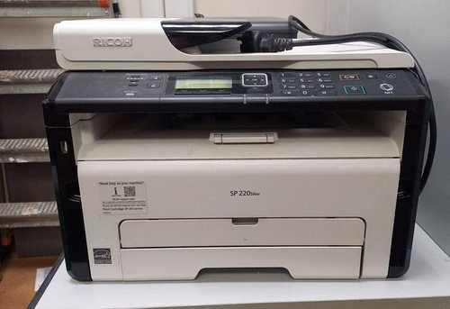 Лазерный принтер ricon SP 220 SNw