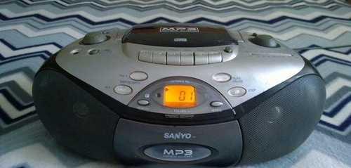Магнитола Sanyo cd mp3 кассеты радио