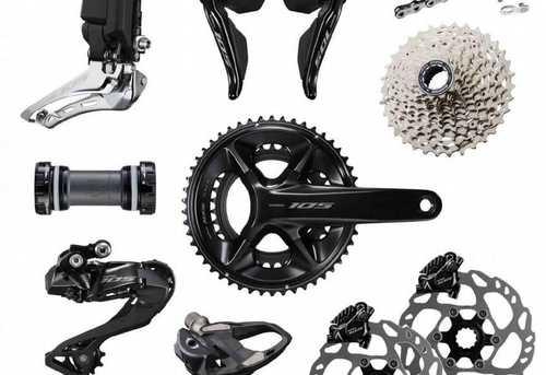 Группсет Shimano 105 Di-2 + педали PD-R7000