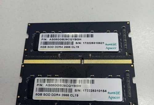 Память SO-dimm Apacer 8GB DDR4 2666MHz