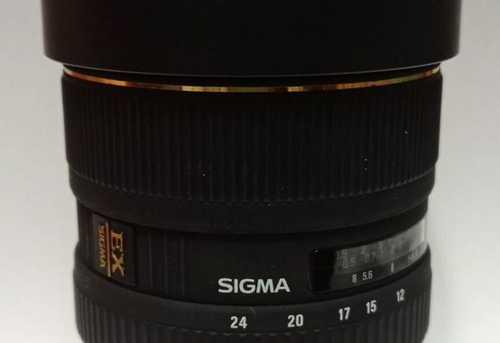 Объектив Sigma Сигма 12-24mm для Nikon