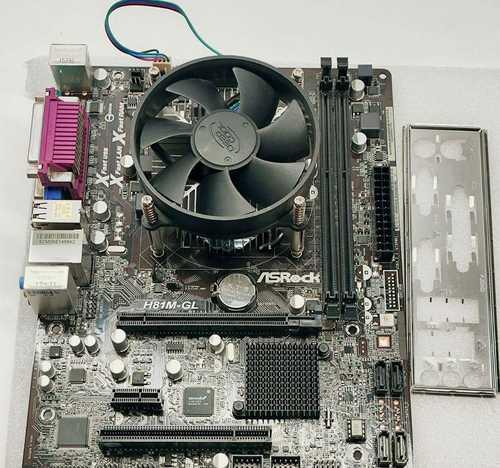 Комплект ASRock H81M-GL   i3-4170