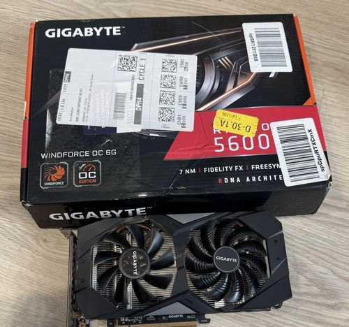 Видеокарта Gigabyte windforce rx5600xt 6gb