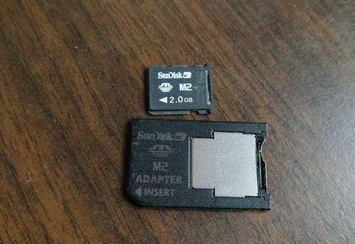 Карта памяти Sony Micro M2 2gb