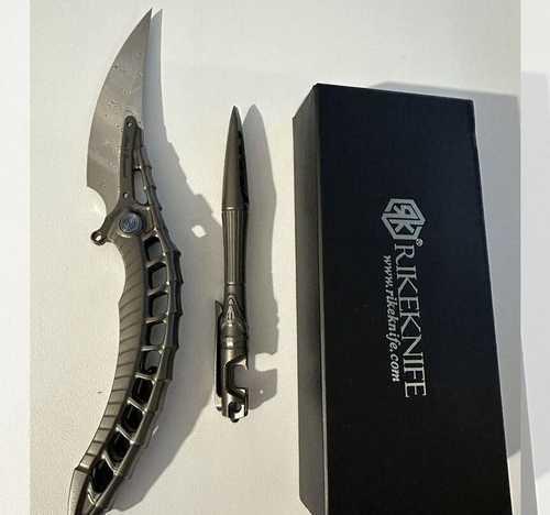 Rike Knife Alien4 сталь Damasteel