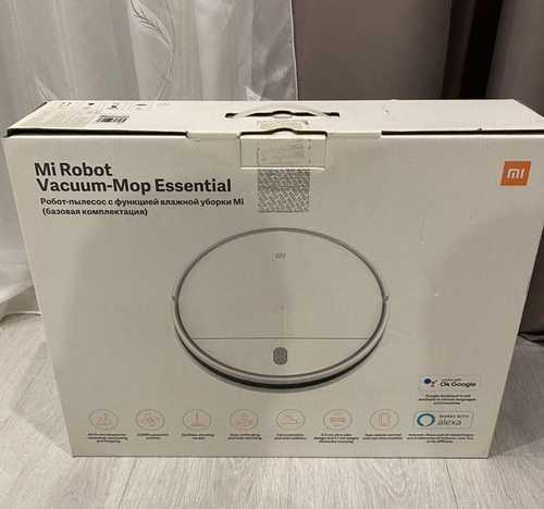 Робот пылесос mi robot vacuum mop essential