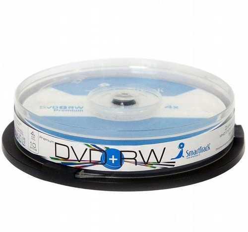 DVD-RW диск 4.7 Gb, 4х, SMART Track, 10 дисков (ба