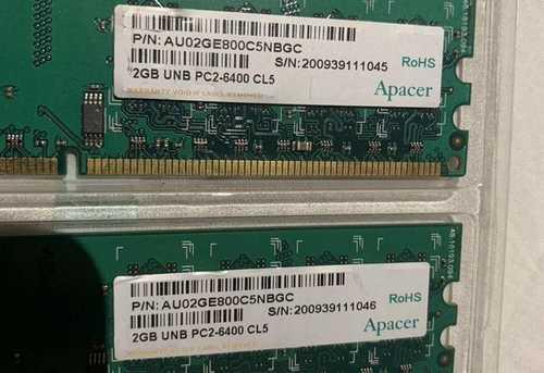 Оперативная память 2Gb Apacer DDR2
