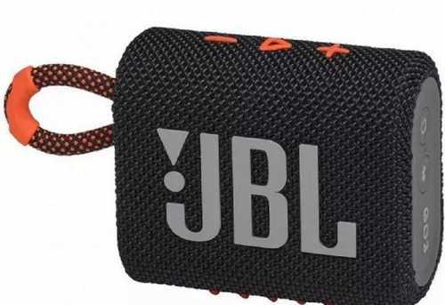 Колонка портативная JBL GO 3 черно-оранжевый jblgo