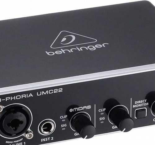 Звуковая карта behringer U-phoria UMC22