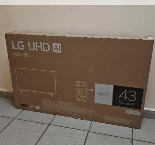 Новый LG Телевизор 43" 4K UHD SmartTV Гарантия