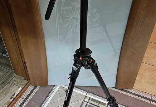 Штатив карбон Manfrotto MT190cxpro4+ голова701HDV