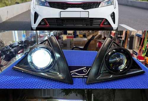 LED птф laser KIA RIO 4 рест 20-22г