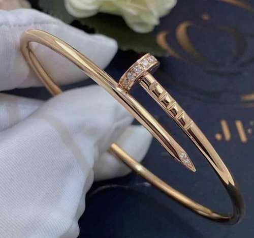 Браслет Cartier Гвоздь, маленькая модель, розовое золото 0,21ct