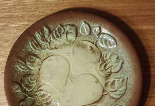 Тарелка декоративная керамическая