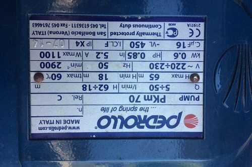 Насос из нержавеющей стали Pedrollo JCRm/1C