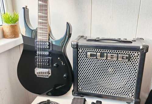 Электрогитара Ibanez grg170 +комб Roland Cube +кт