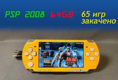 PSP 2008 Simpsons 64gb прошитая + 65 игр