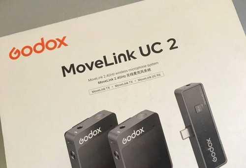 Беспроводной петличный микрофон Godox MoveLink UC2